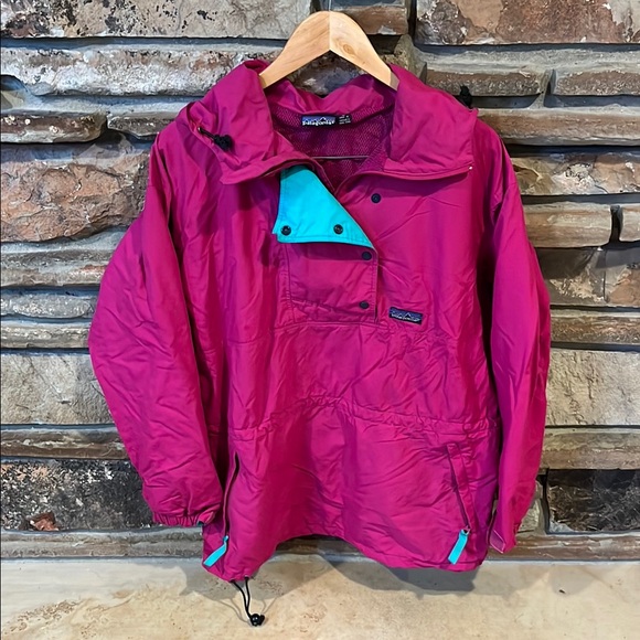 Patagonia | Jackets & Coats | Vintage Patagonia Pink Cotton Anorak ...
